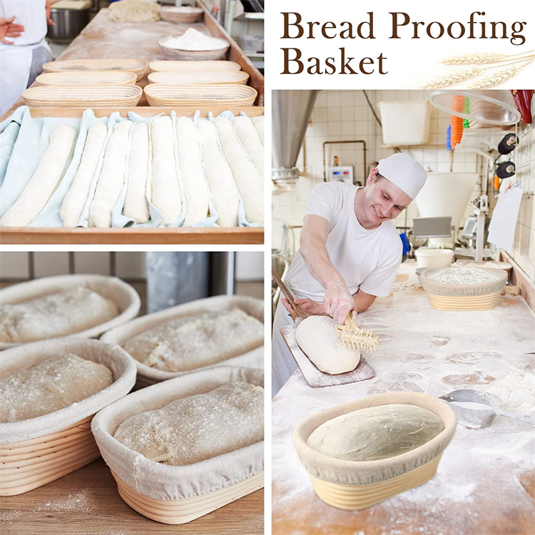 【SG READY STOCK】Bread Fermentation Basket With Cloth Liner Round/Oval ...