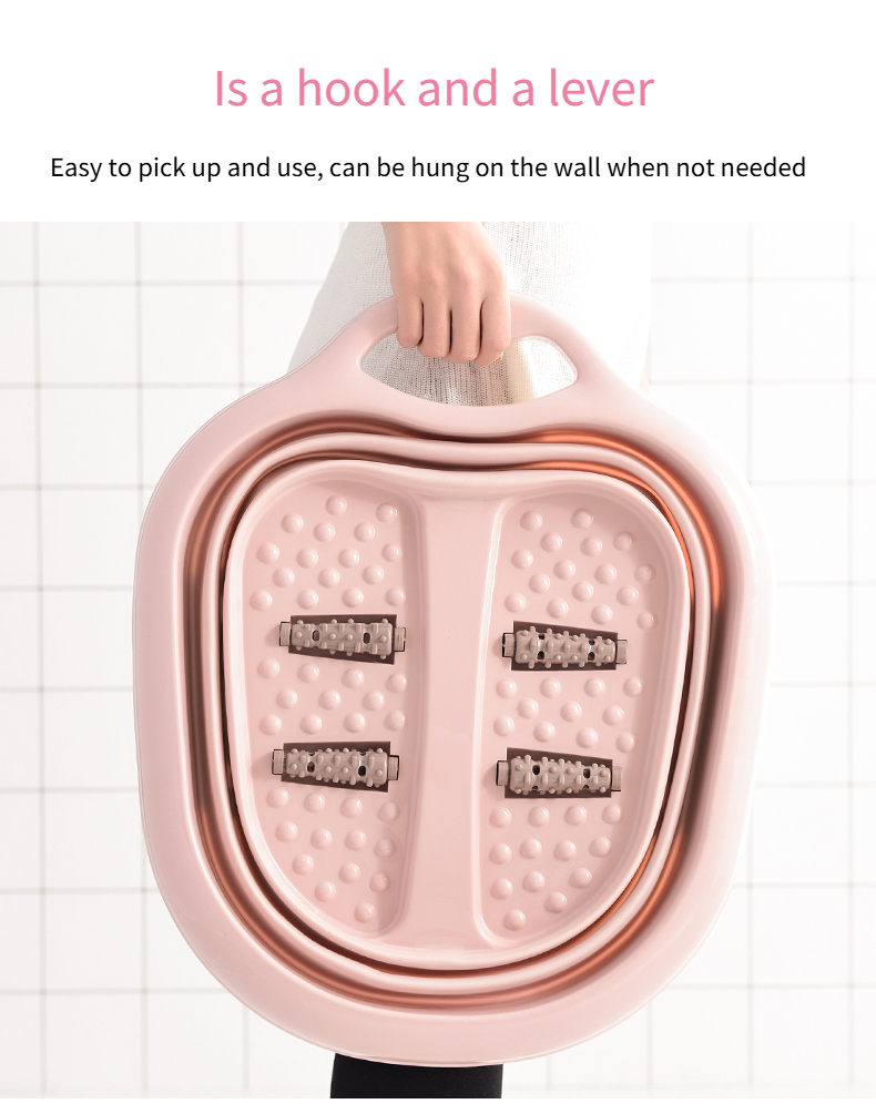 🚚【SG spot】Home use thick plastic folding foot bath tub, portable ...