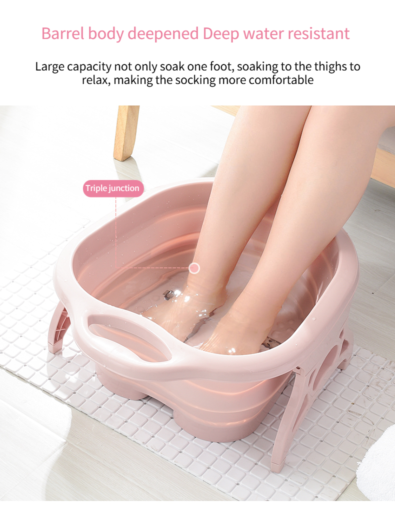 🚚【SG spot】Home use thick plastic folding foot bath tub, portable ...