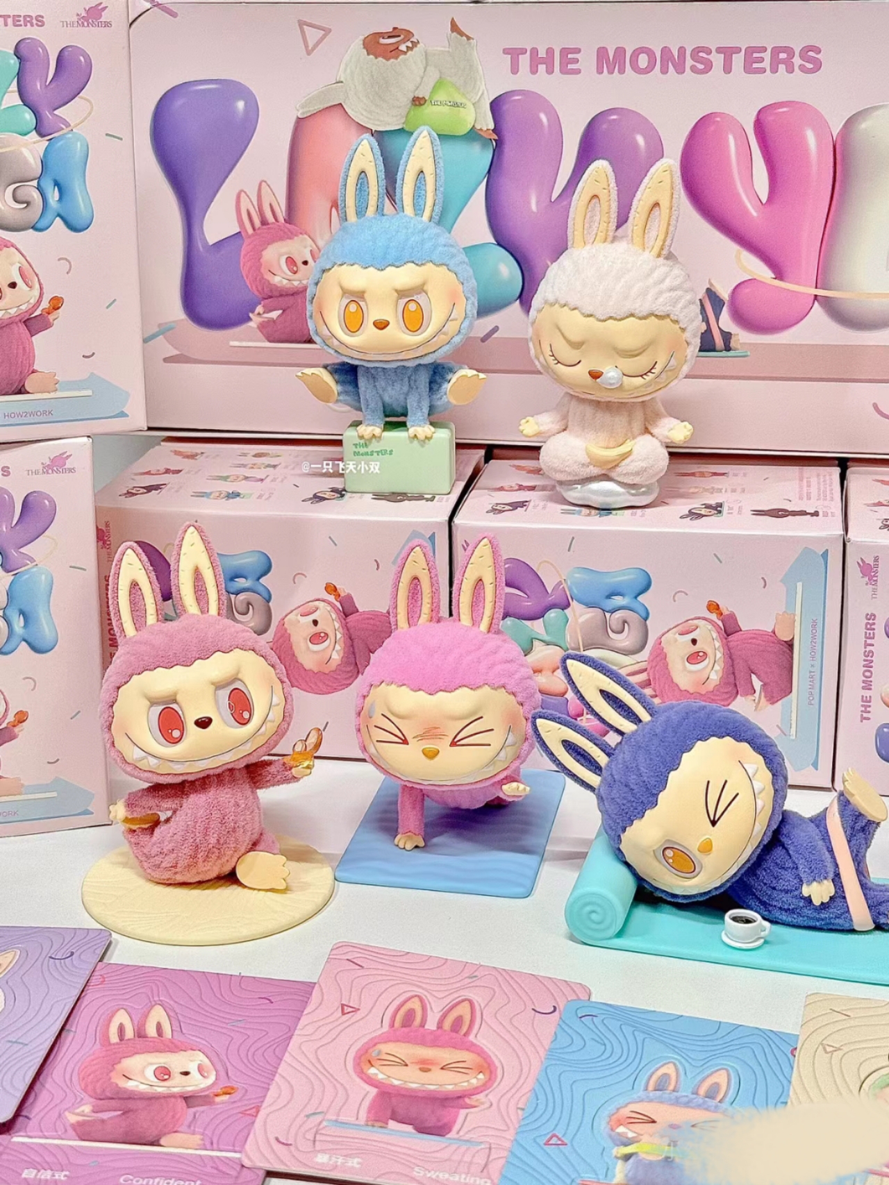 POPMART Authentic LABUBU THE MONSTERS Lazy Yoga Series official gift ...