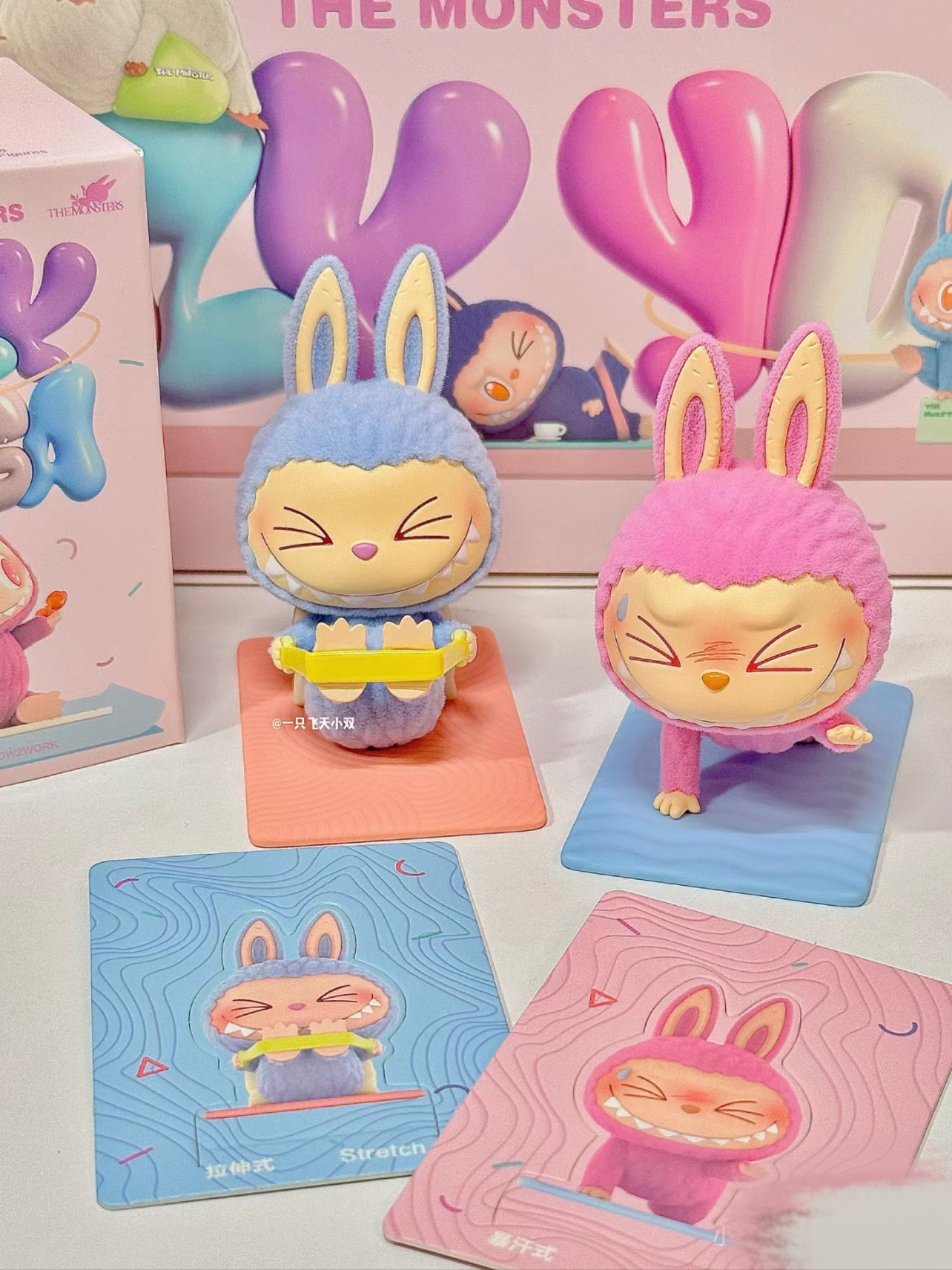 Authentic LABUBU THE MONSTERS Lazy Yoga Series official gift art toy ...