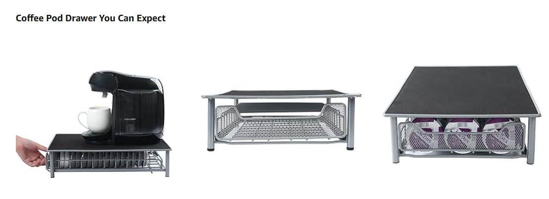 【SG READY STOCK】Drawer Type Coffee Capsules Shelves 40pcs Storage Stand ...