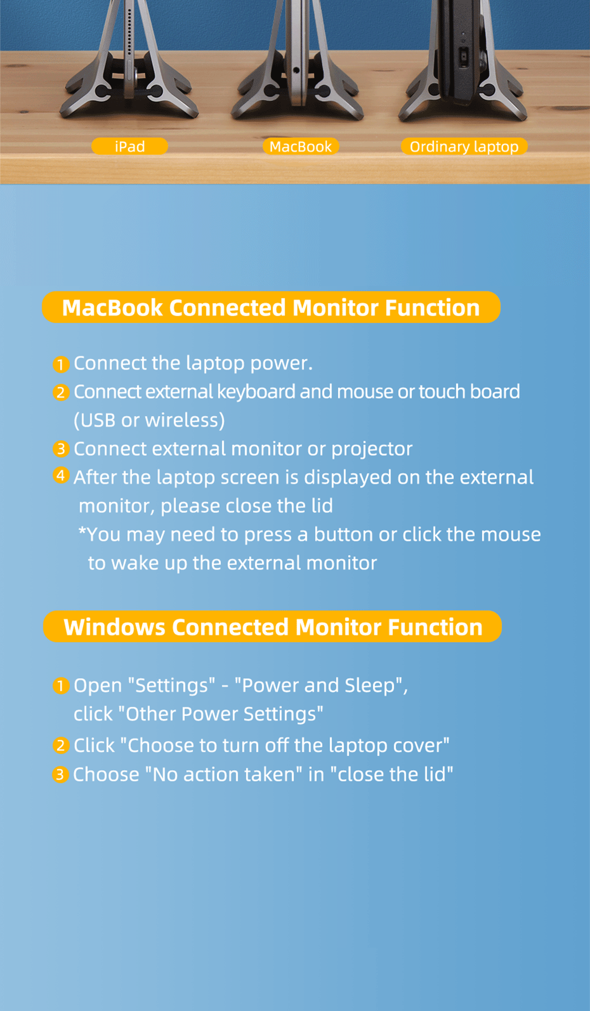 Hagibis Vertical Laptop Stand Desktop Gravity Holder Aluminum Notebook ...