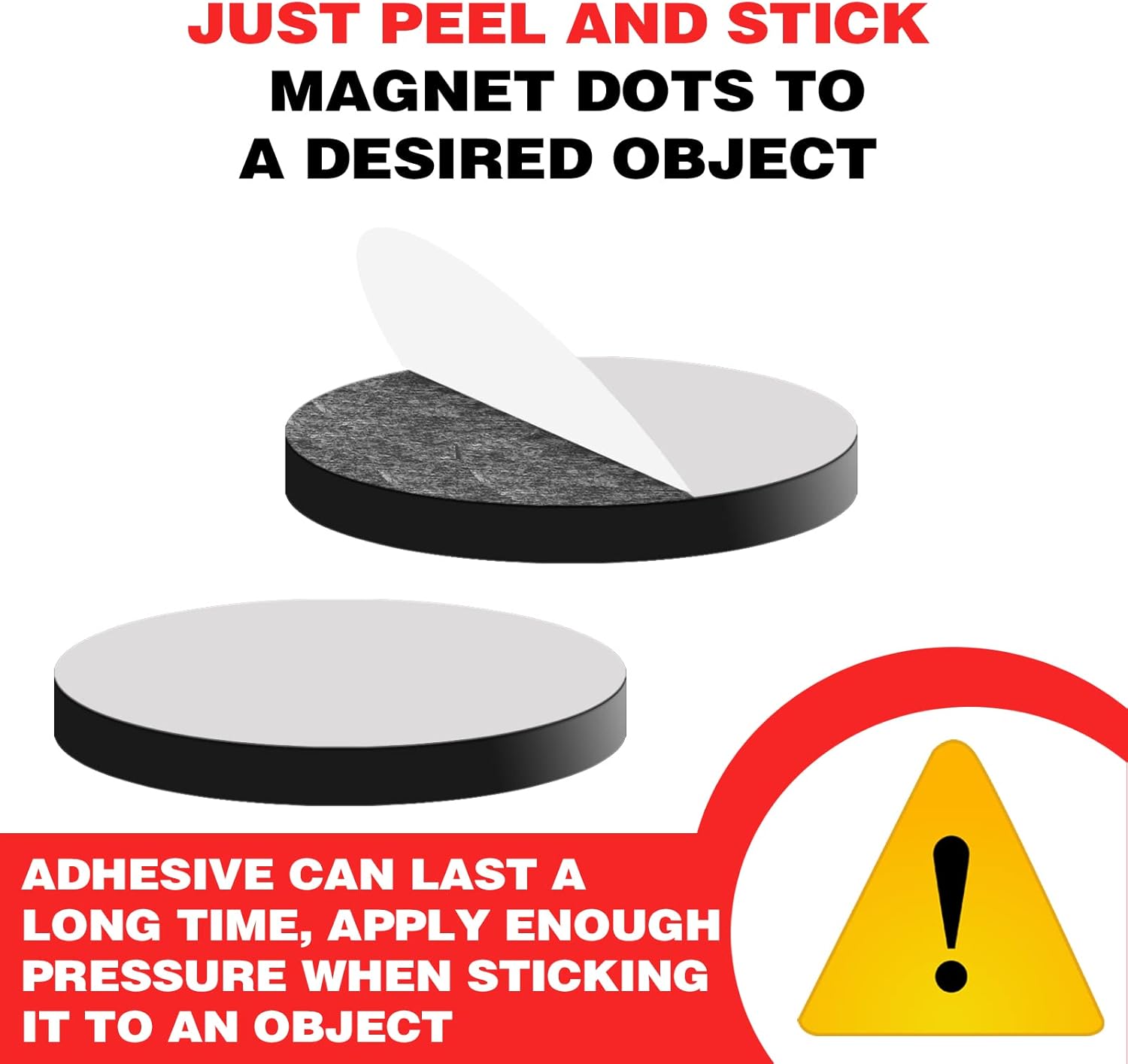 10cm Diameter Round Big Magnet Dots with Adhesive Backing for Crafts ...