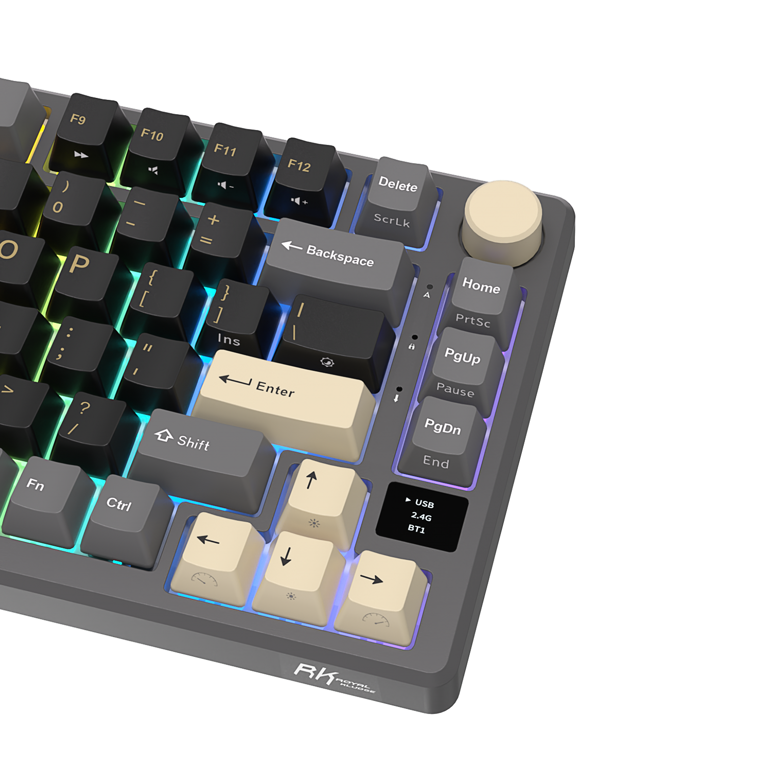 RK Royal Kludge RKM75 Phantom 81 Keys Gasket Wireless Mechanical ...