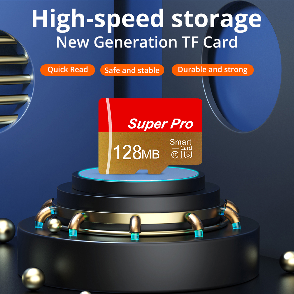 SUPER PRO Mini SD Card 128MB - Micro TF Flash Memory Card | Shopee ...