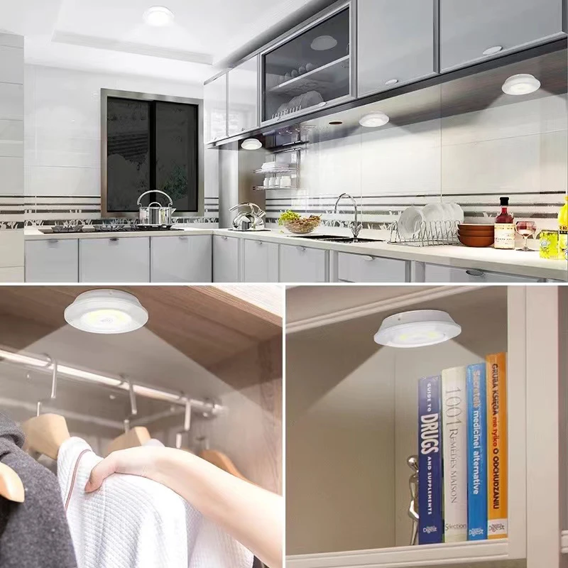 Wireless Light Dimmable Night Lamp Powered Under Cabinet LED Lights ...