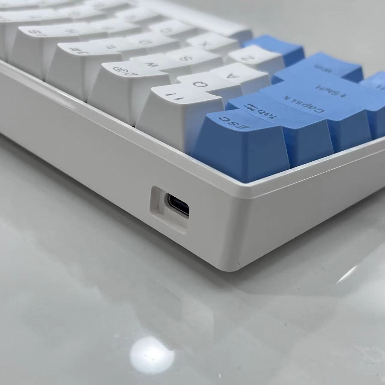 Portable 60% Mechanical Gaming Keyboard, Wired Keyboard With Blue ...