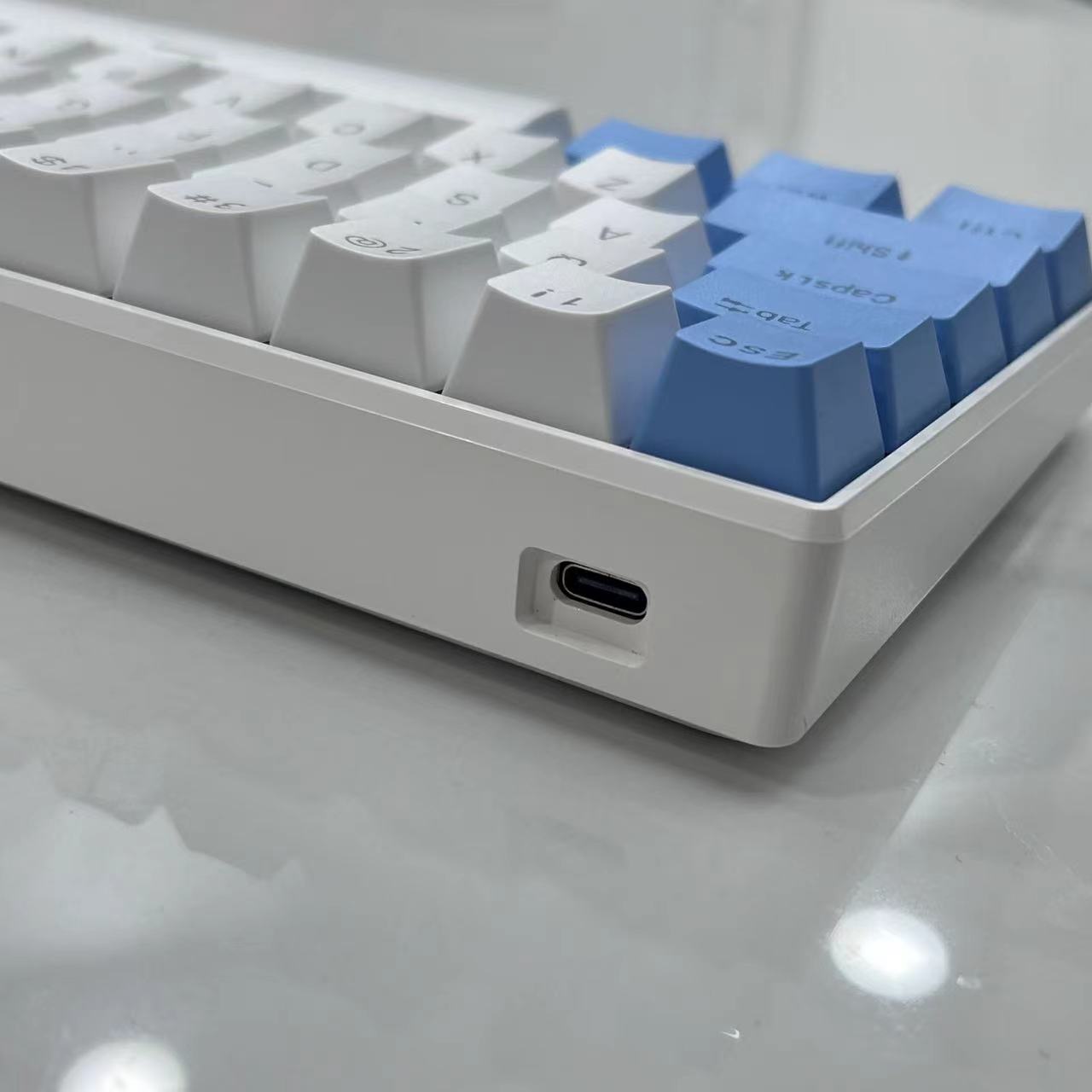 Portable 60% Mechanical Gaming Keyboard, Wired Keyboard With Blue ...