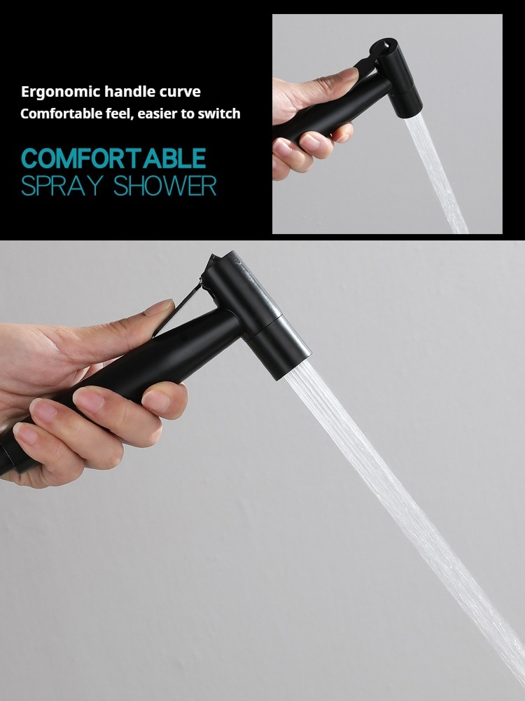 Toilet flush Spray gun 304 stainless steel toilet spray gun set ...