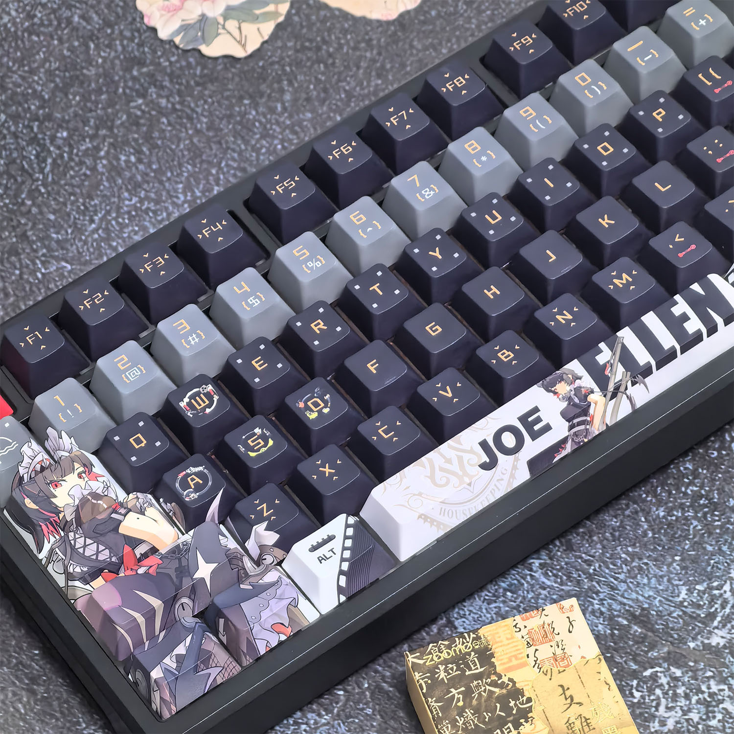 Ellen Joe Keycap Cherry Profile 129 Keys PBT Five-sided Dye Sublimation ...