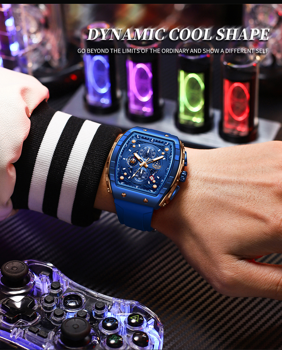 LIGE Fashipon Watch Luminous Waterproof Sports Watches Couple Calendar ...