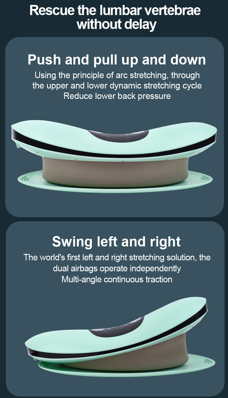 Smart Lumbar Traction Device Waist Massager Vibration Back Massage ...