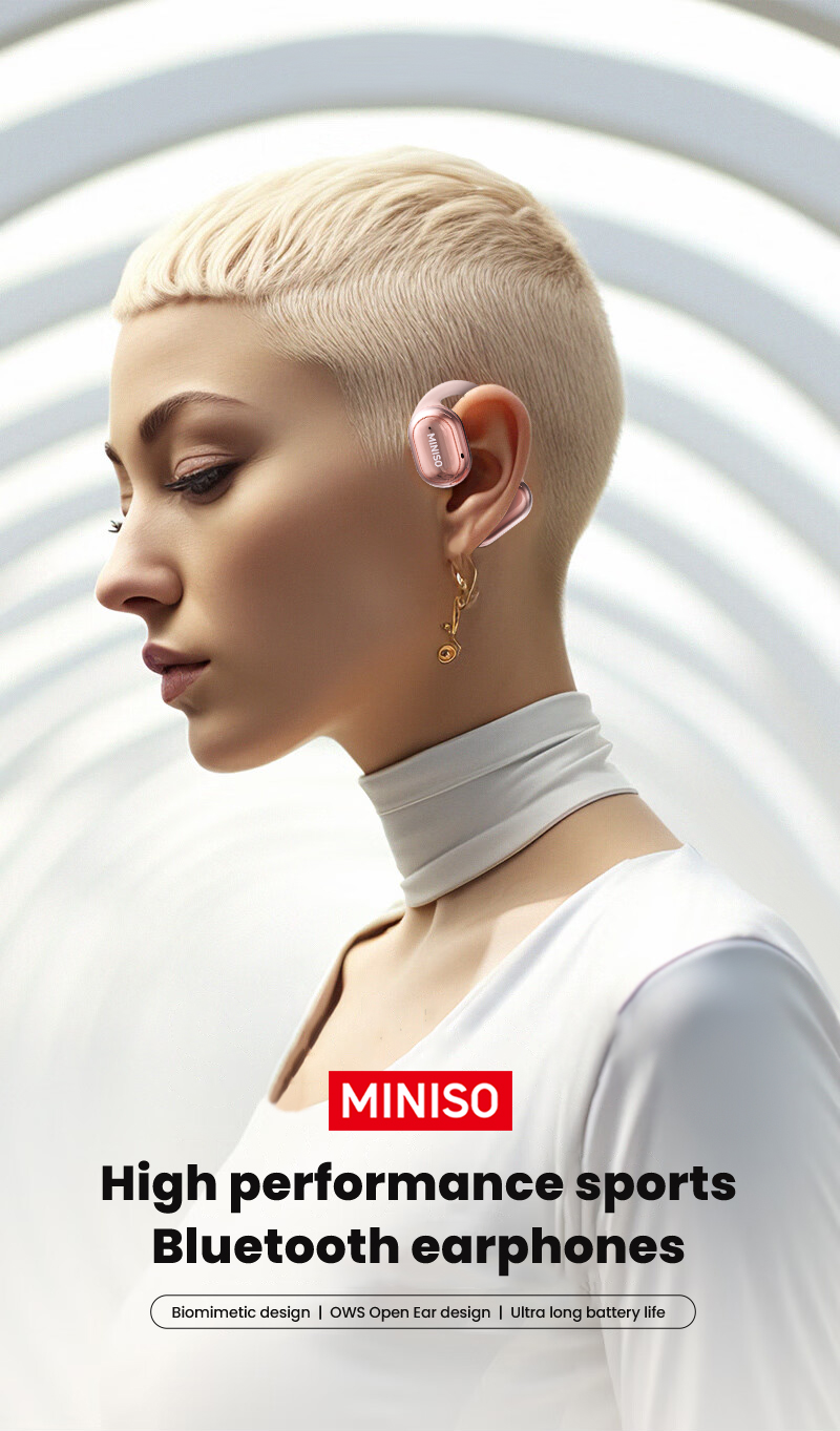 MINISO X39 Bluetooth Earphones OWS Open Ear Wireless Earbuds With ...