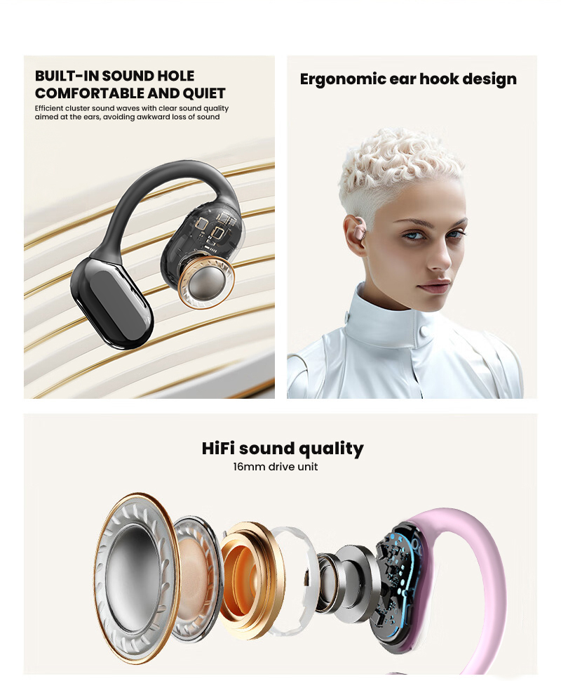 MINISO X39 Bluetooth Earphones OWS Open Ear Wireless Earbuds With ...