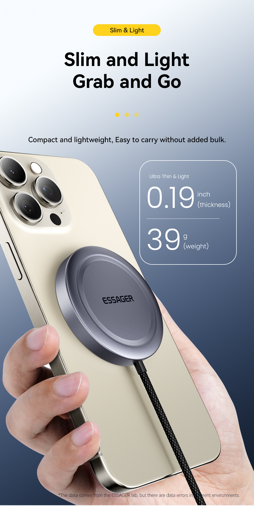 ESSAGER 15W Qi2 Aluminum Alloy Magnetic Wireless fast charging Charger ...