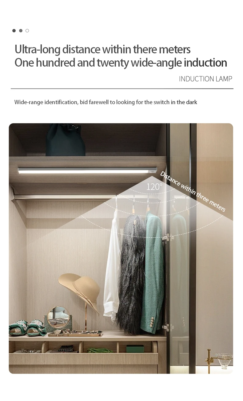 📦SG stock📦Ultra thin sensor light motion sensor led light vanity mirror ...
