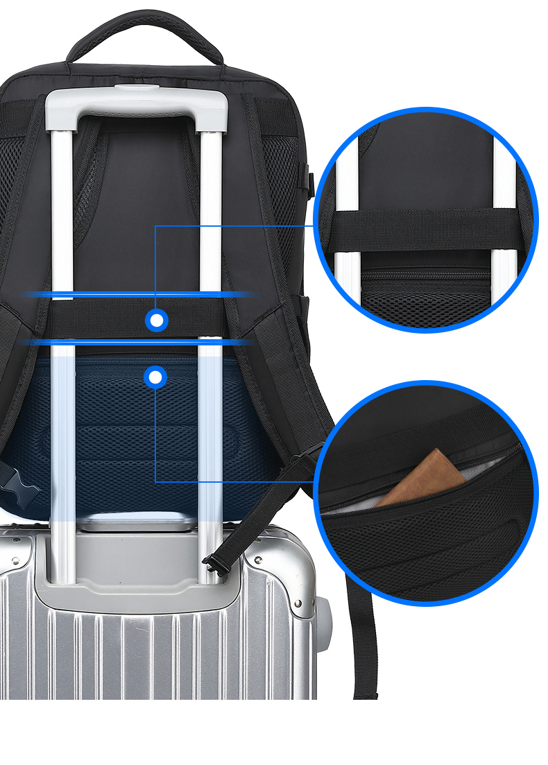 Ready Stock 40L travel bagpack expandable waterproof cabin backpack ...