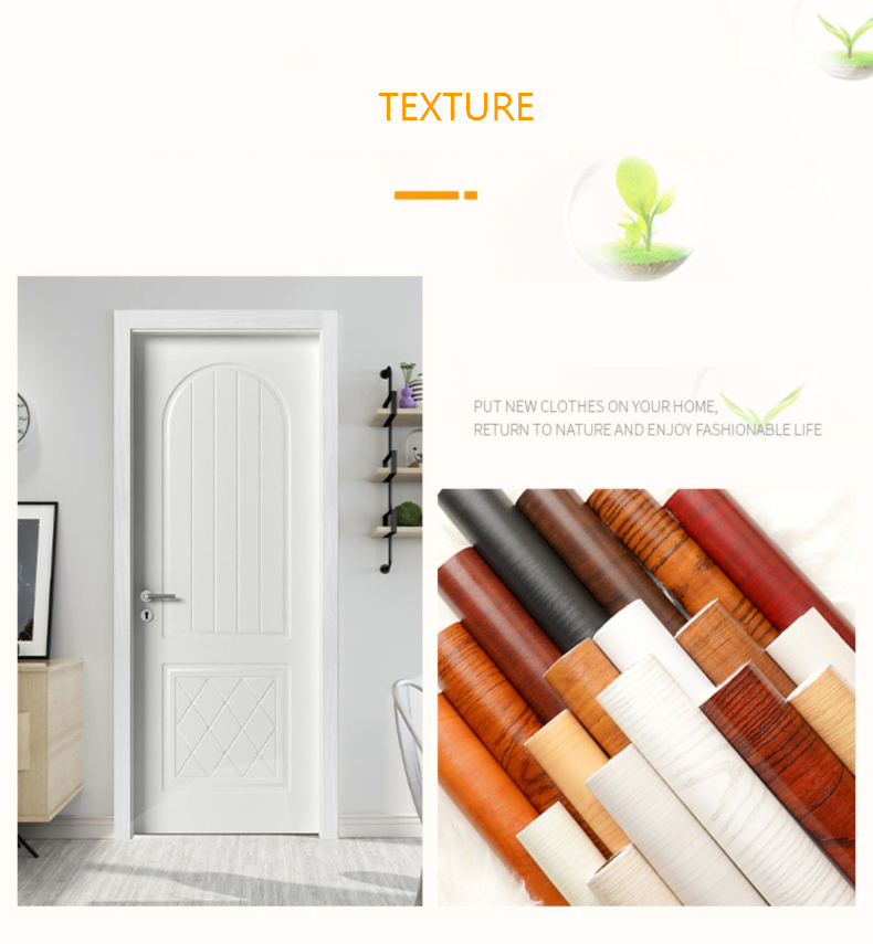 Wood grain wallpaper thicken self adhesive old furniture 3D texture ...
