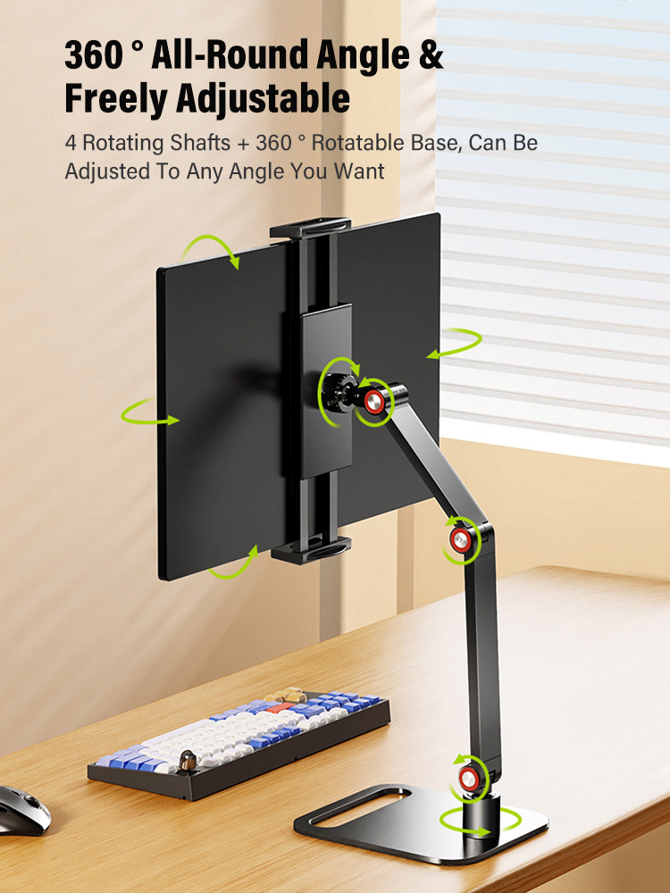 Lemorele Portable Monitor Holder Monitor Stand Riser Clamp Phone Tablet ...