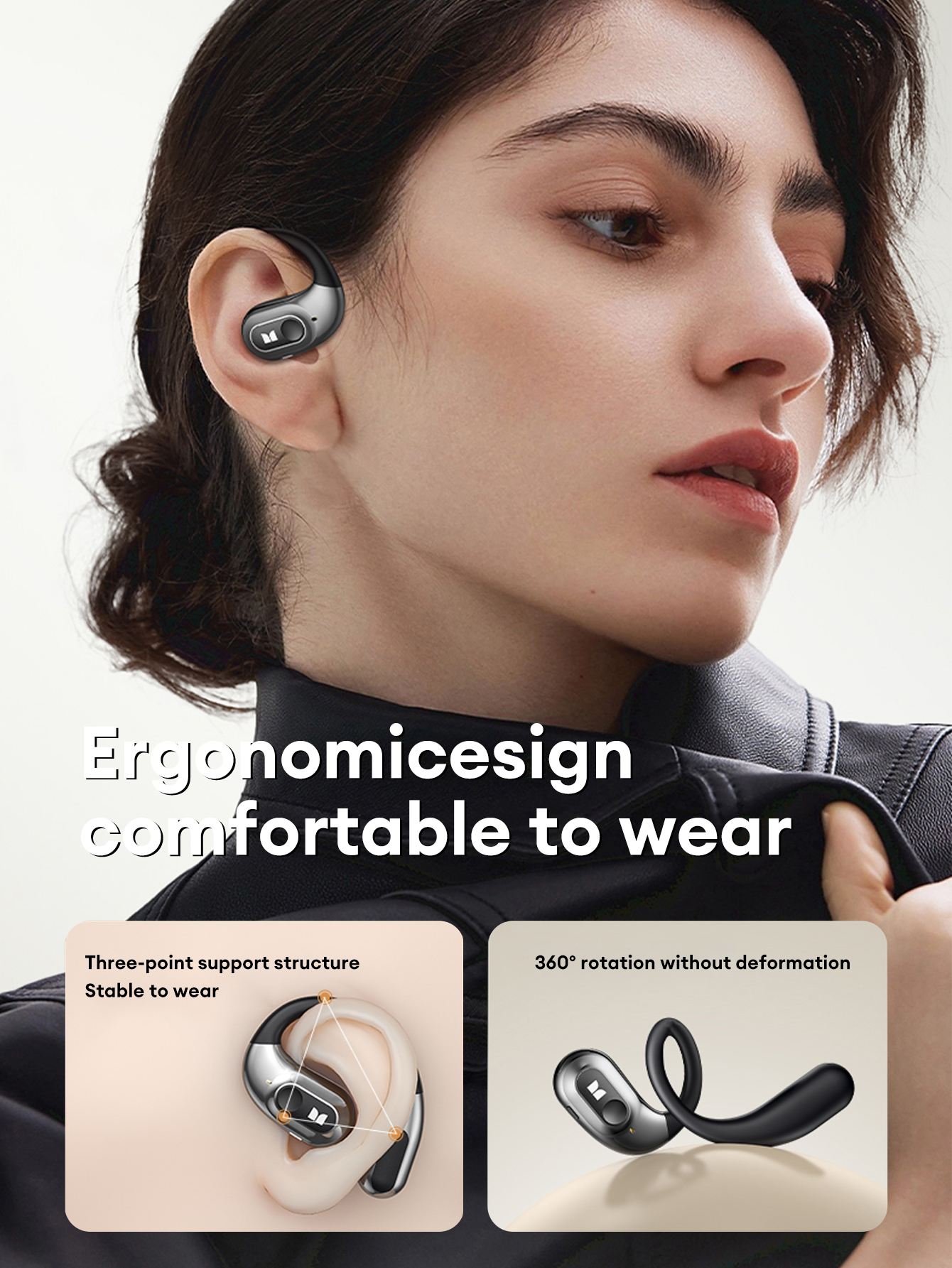 Monster AC330 Bluetooth Earphone HIFI Sound Quality Smart Touch Noise ...
