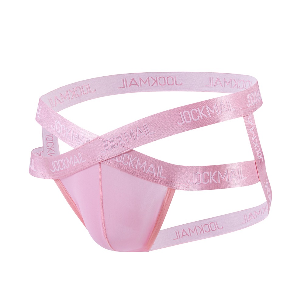 Jockmail Men's Sexy Ice Silk Thongs Briefs U Convex Underwear Sissy ...