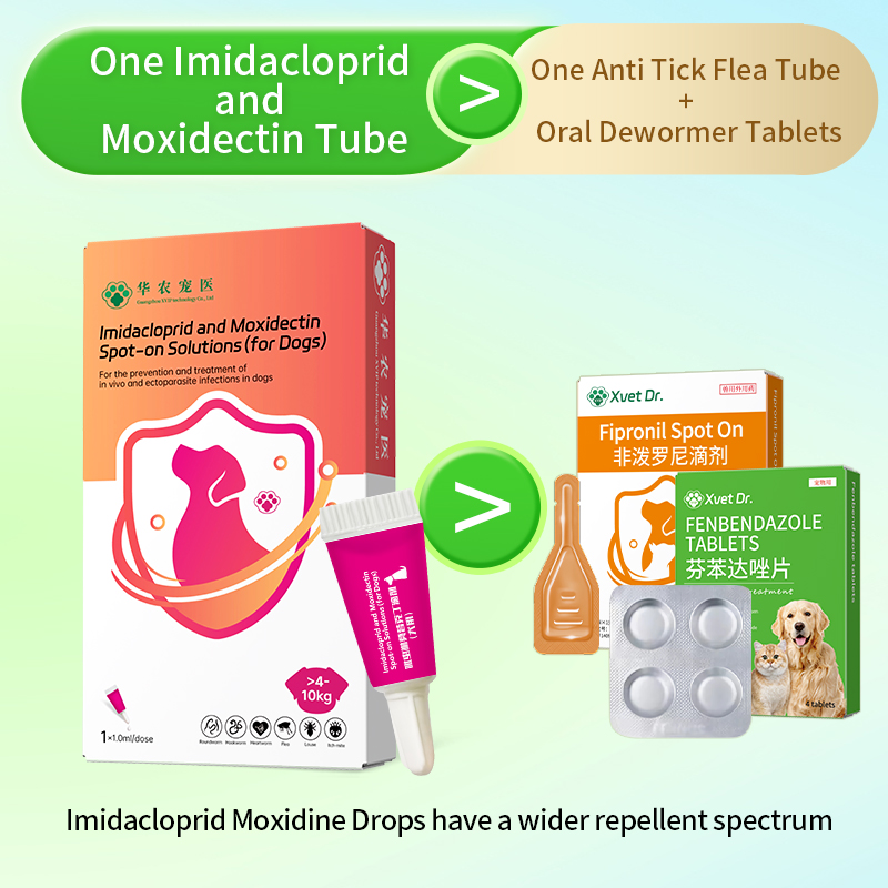 Xvet Dr Third-generation Spot-on Insecticide Deworm Dog Flea Ear Mites ...