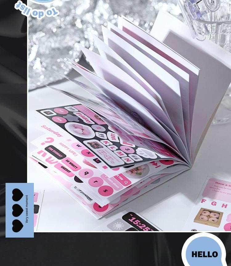 Mr. Paper Retro English Collage Sticker Book 20pcs/set Handmade DIY ...