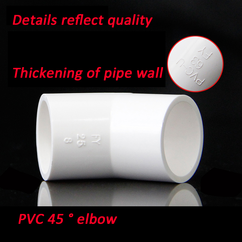 PVC Fitting Pipe Joint Connector /PVC 45-Degree Elbow Pipe Connector PVC 给水管45度弯头 | Shopee Singapore