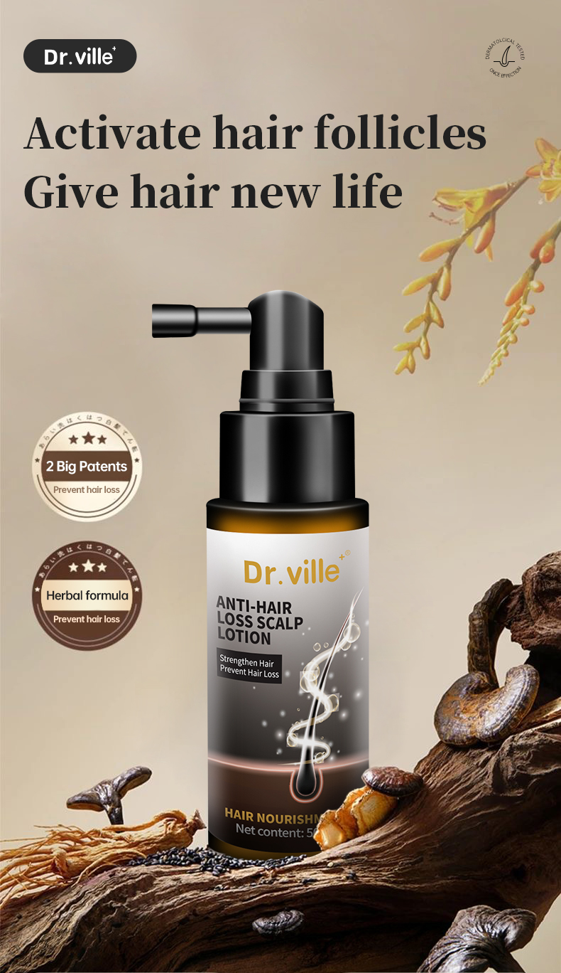 Dr.ville Hair Growth Serum Hair Growth Shampoo 防脱头皮水 | Shopee Singapore