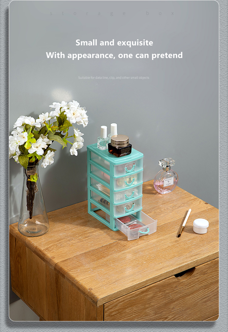 4/5 Layers Plastic Dust-Proof Detachable Drawer Transparent Storage Box ...