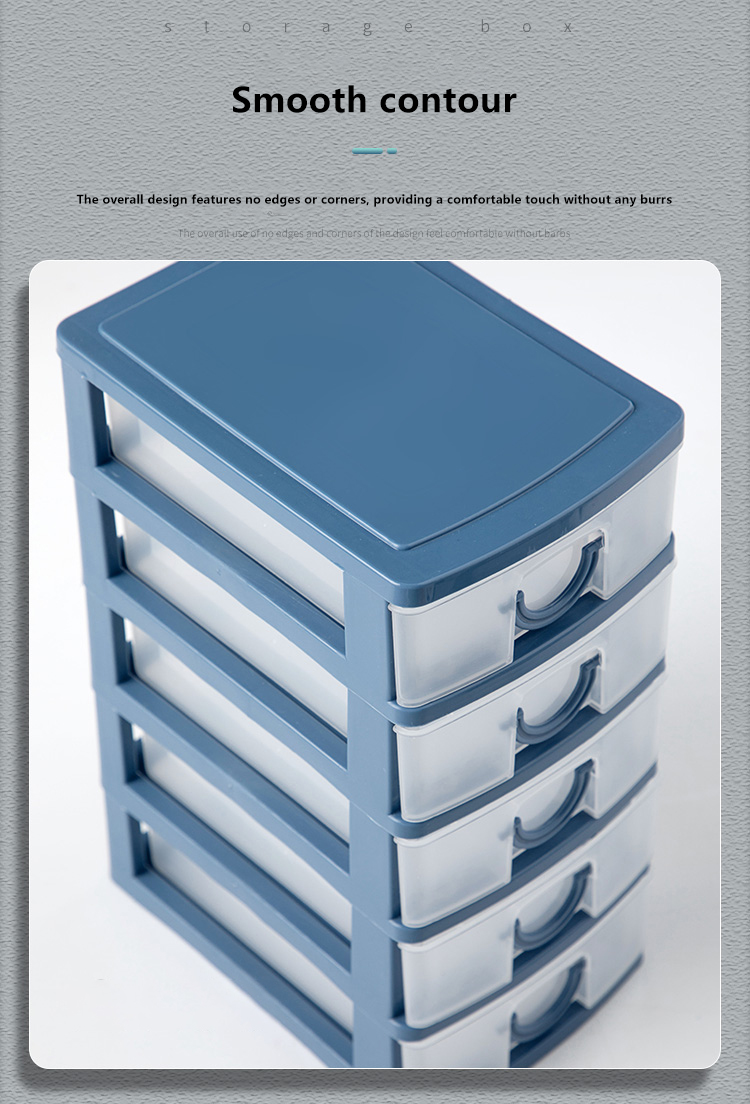 4/5 Layers Plastic Dust-Proof Detachable Drawer Transparent Storage Box ...
