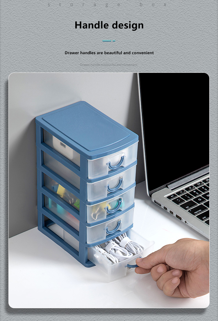 4/5 Layers Plastic Dust-Proof Detachable Drawer Transparent Storage Box ...