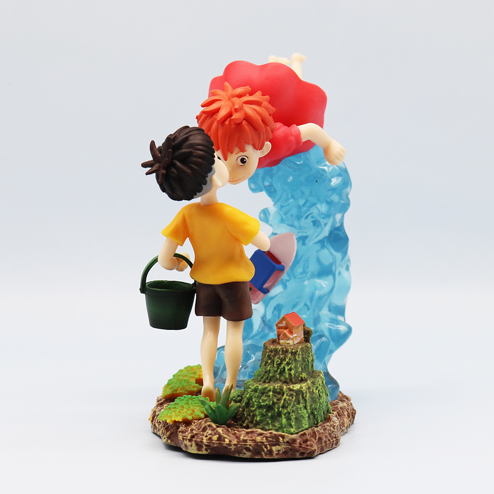 14cm Miyazaki Hayao Anime Ponyo on the Cliff Action Figure Goldfish ...