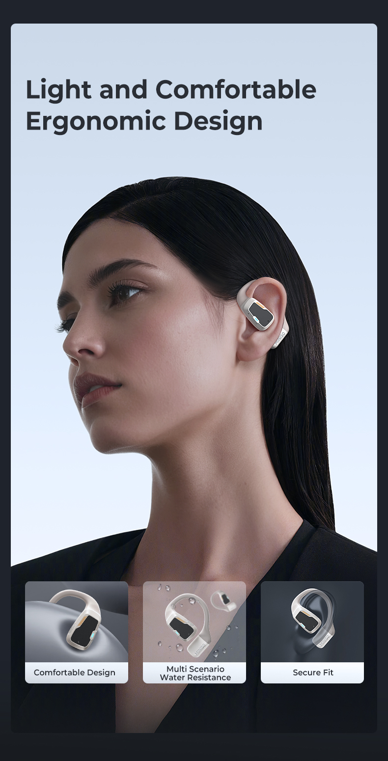 MINISO M98 Wireless Earphones Bluetooth 5.4 With LED Touch Screen ...