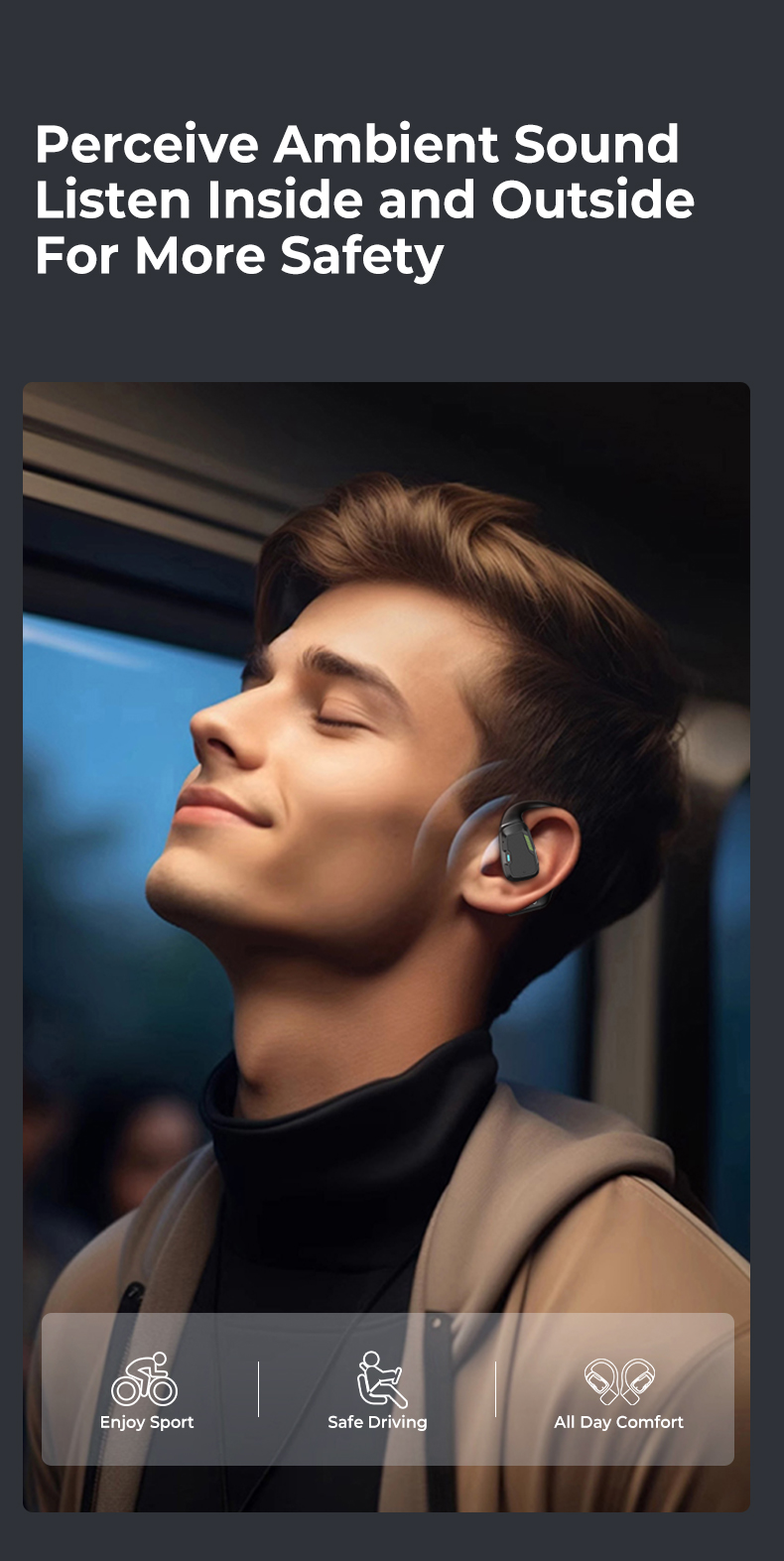 MINISO M98 Wireless Earphones Bluetooth 5.4 With LED Touch Screen ...