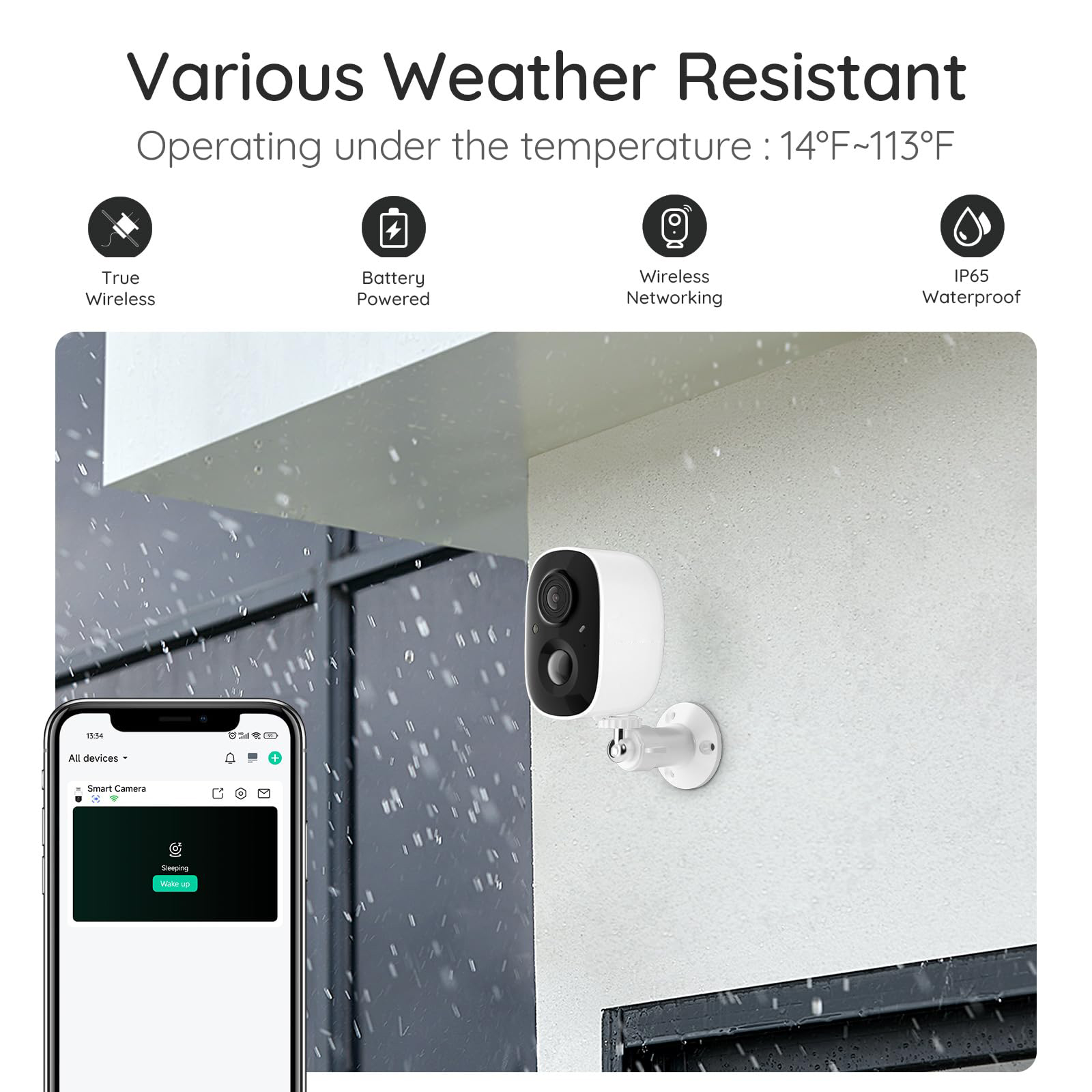 Wireless WIFI CCTV Camera Rechargeable Battery CCTV Camera For Home ...