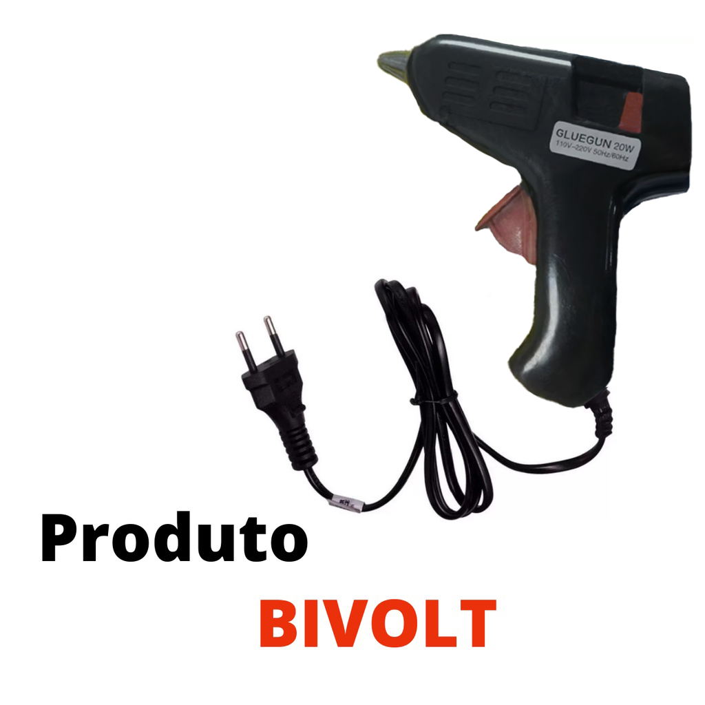 Hot Glue Gun 20w + 10, 20 or 30 Revolver Glue Sticks (110v and 220v ...