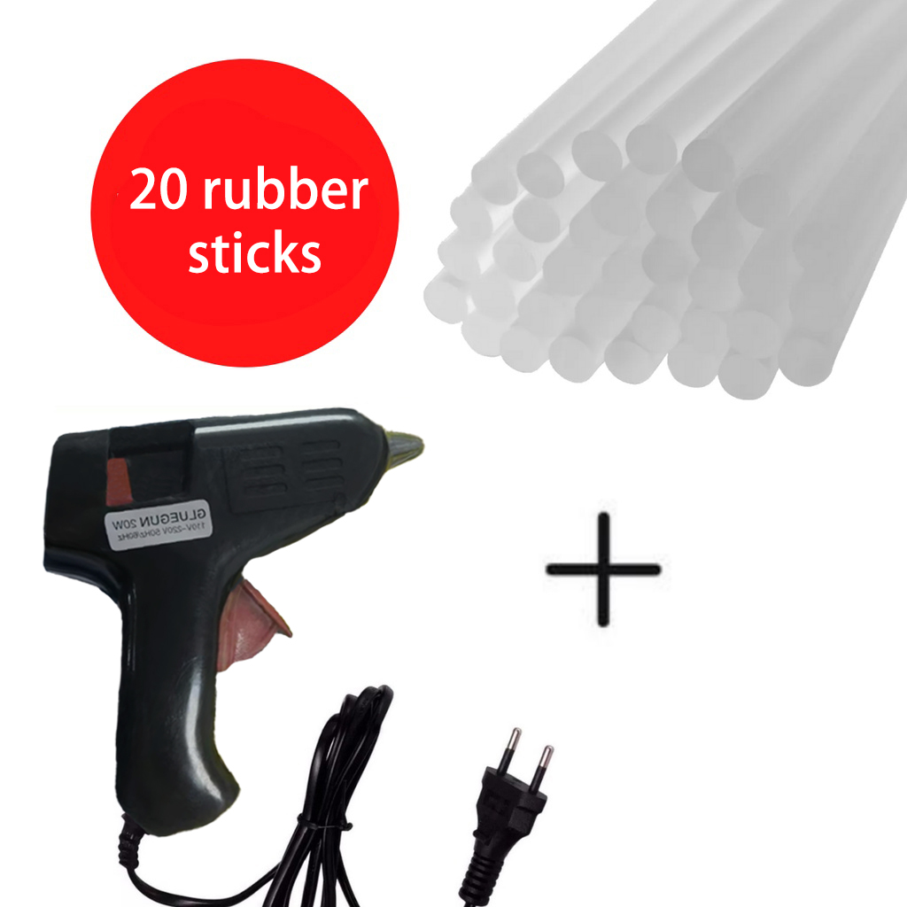 Hot Glue Gun 20w + 10, 20 or 30 Revolver Glue Sticks (110v and 220v ...