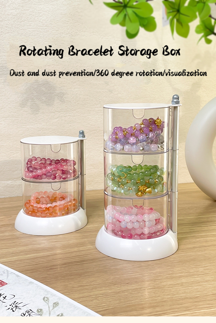 Multi-storey Anti Oxidation Bracelet Rotating Storage Box Acrylic ...