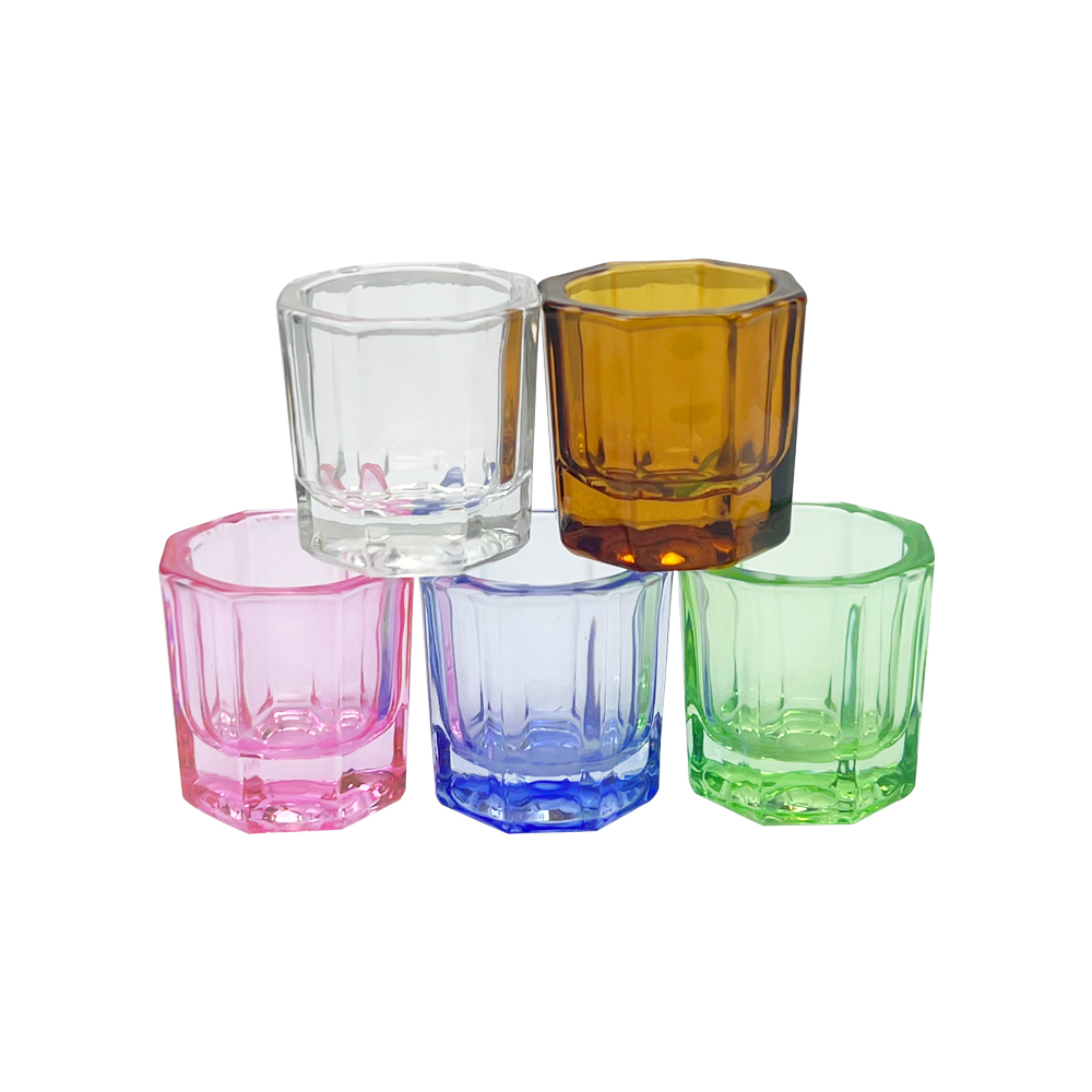 Glass Octagon Cup Dental Mixing Cup Dental Materials Cups Mixing Glass ...