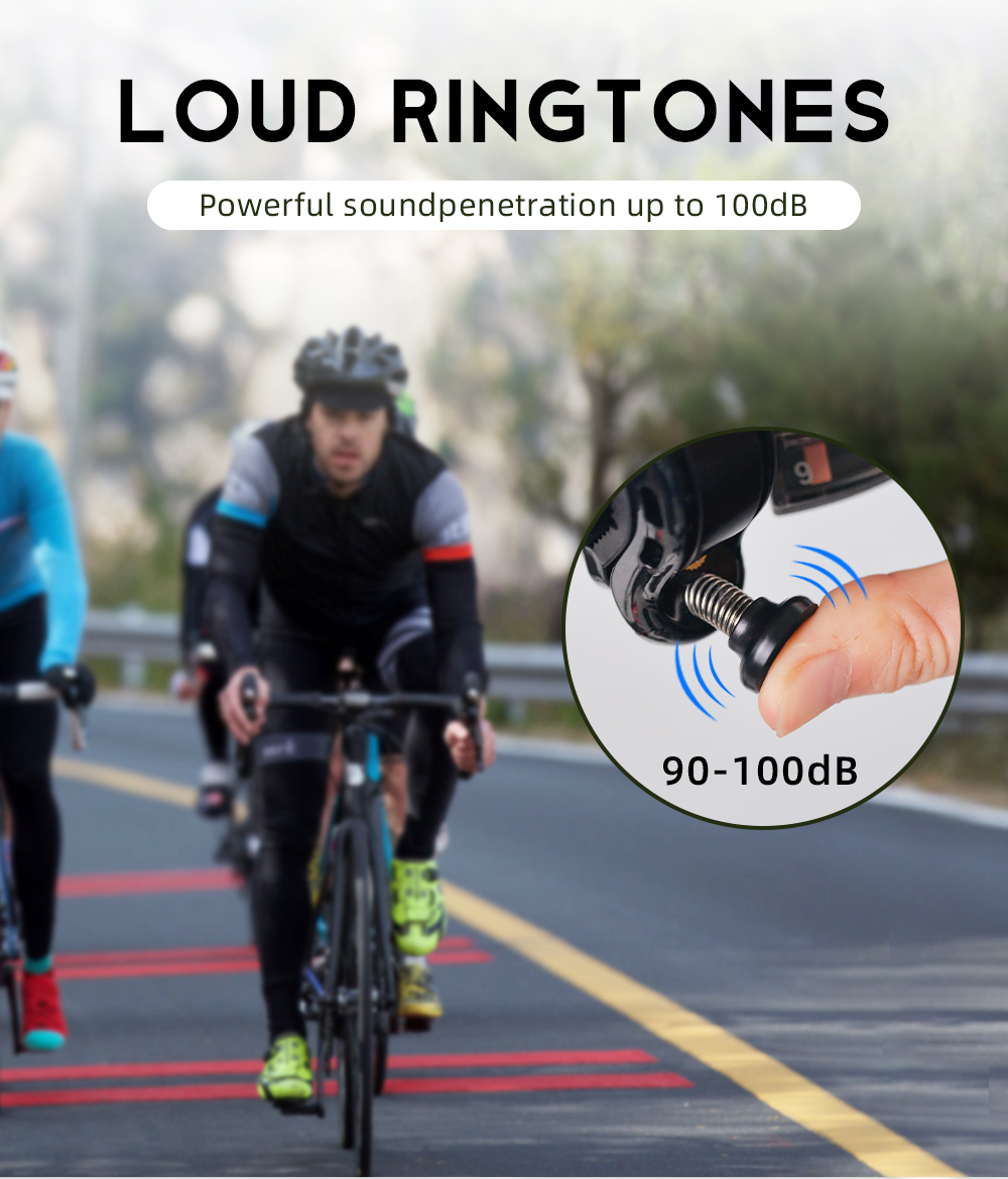 ThinkRider Upgrade Bicycle Bell 110dB Bell Loud Bicycle Horn Innovative ...