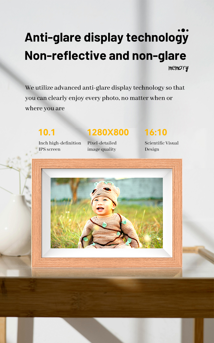 KODAK RCF-1012W Digital Photo Frame 10.1-inch IPS Full View 1280*800 ...