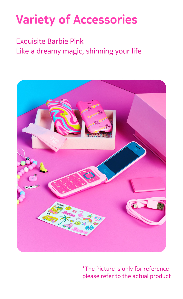 HMD Barbie Flip Phone 4G with Fancy Box HMD X Barbie | Shopee Singapore