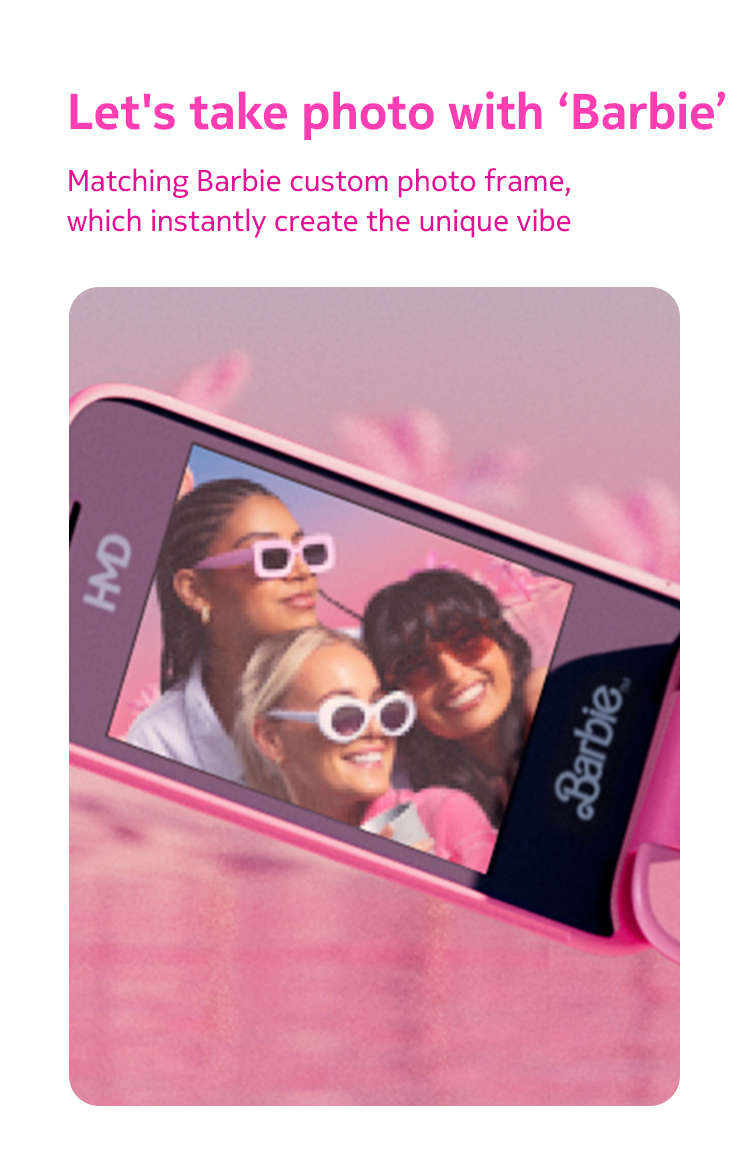 HMD Barbie Flip Phone 4G with Fancy Box HMD X Barbie | Shopee Singapore
