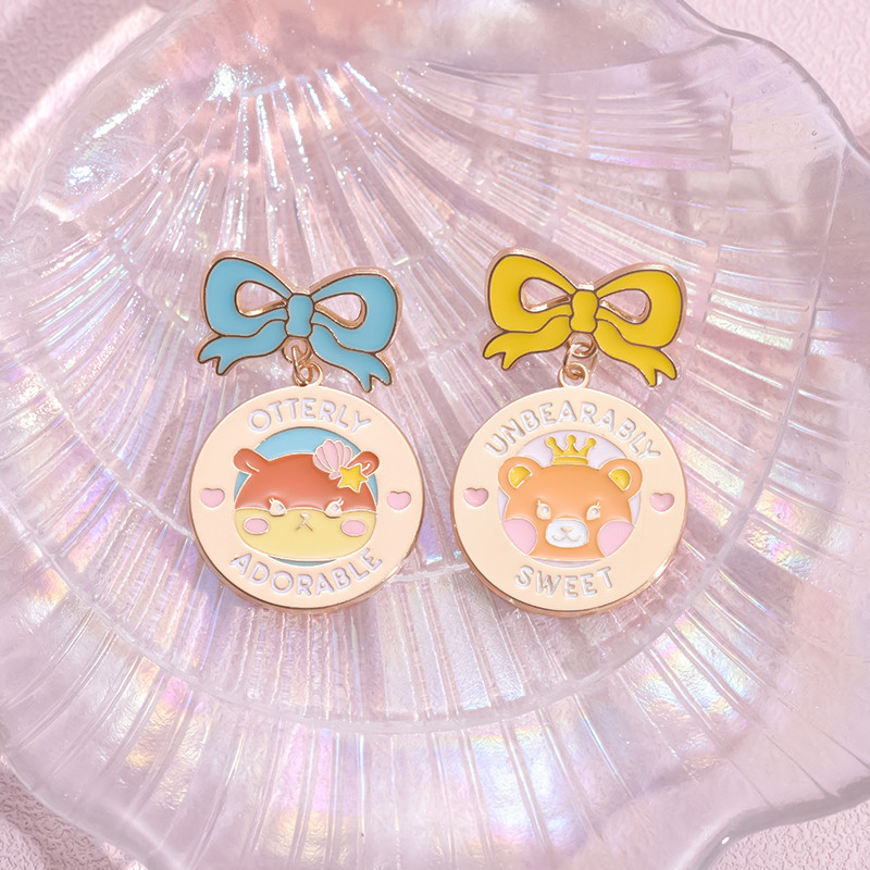 Medal Series Enamel Brooch Inspires Words Never Give Up, Courage Pin ...