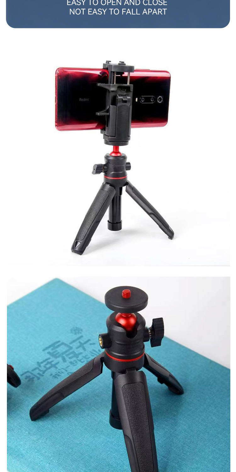 MT-08 Mini Extendable Desktop Tripod Handheld Photography Bracket Stand ...