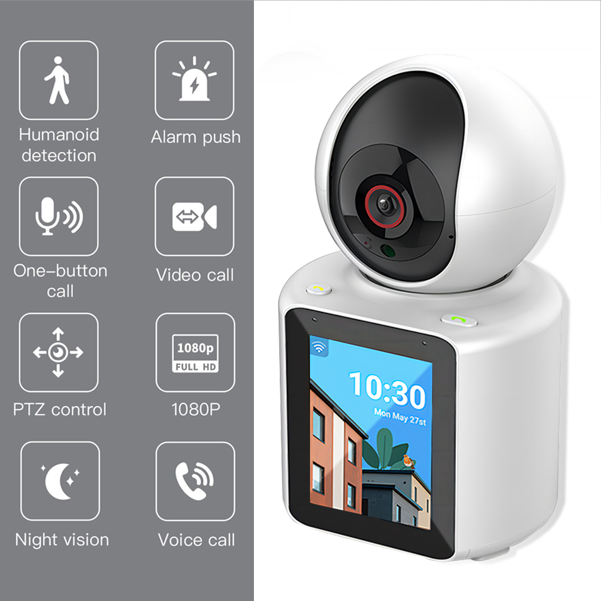 【SG Stock】CCTV Home Camera-HD 1080p Home Video Call Mini Security ...