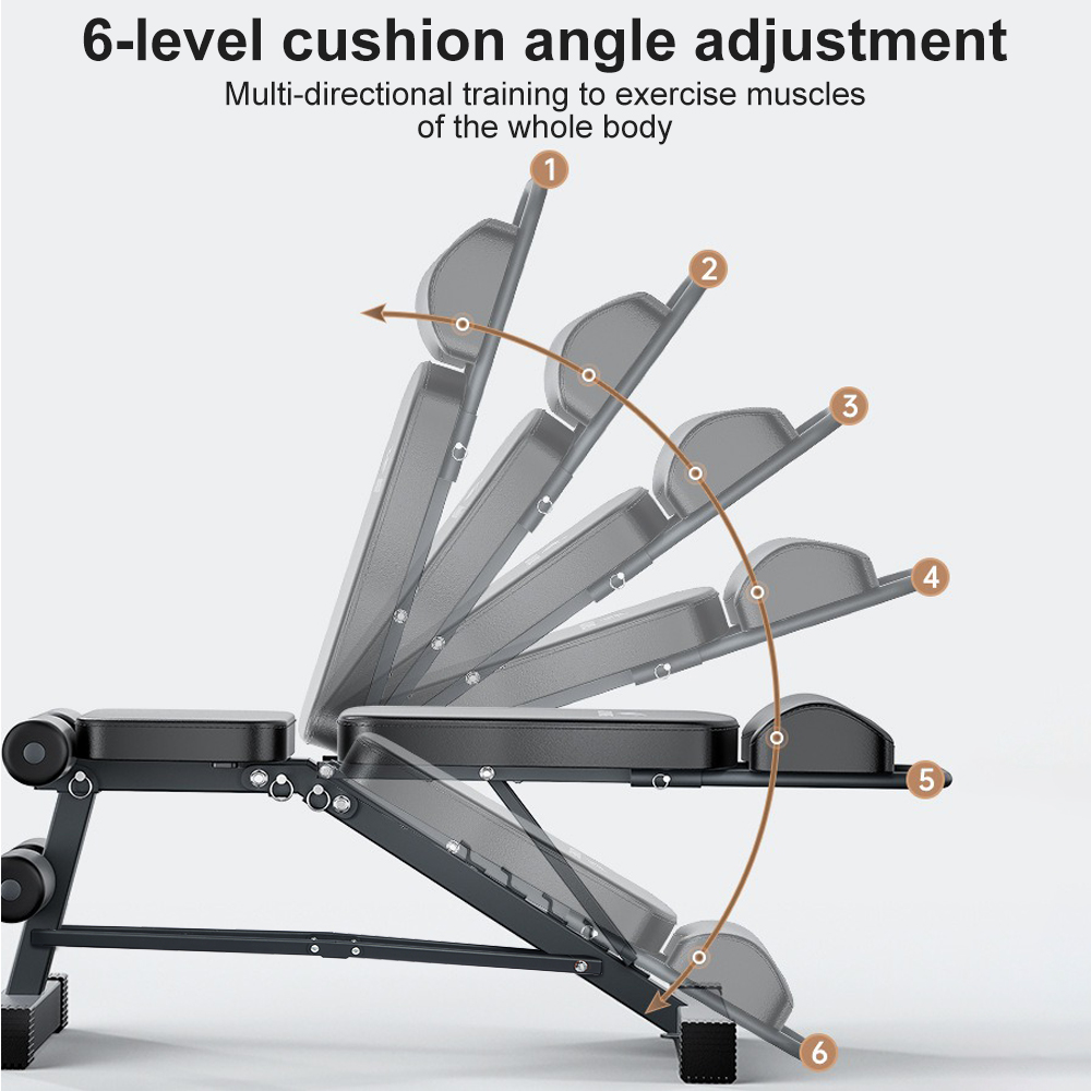 OneTwoFit Dumbbell Weight Bench Upgraded Multifunctional Dumbbell for ...