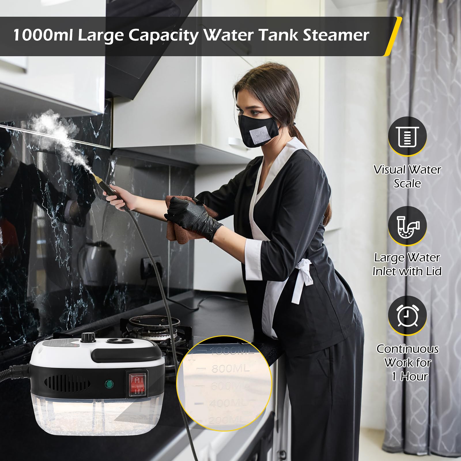 Steam Cleaner 3500W Multi Functional High Pressure High Temperature ...